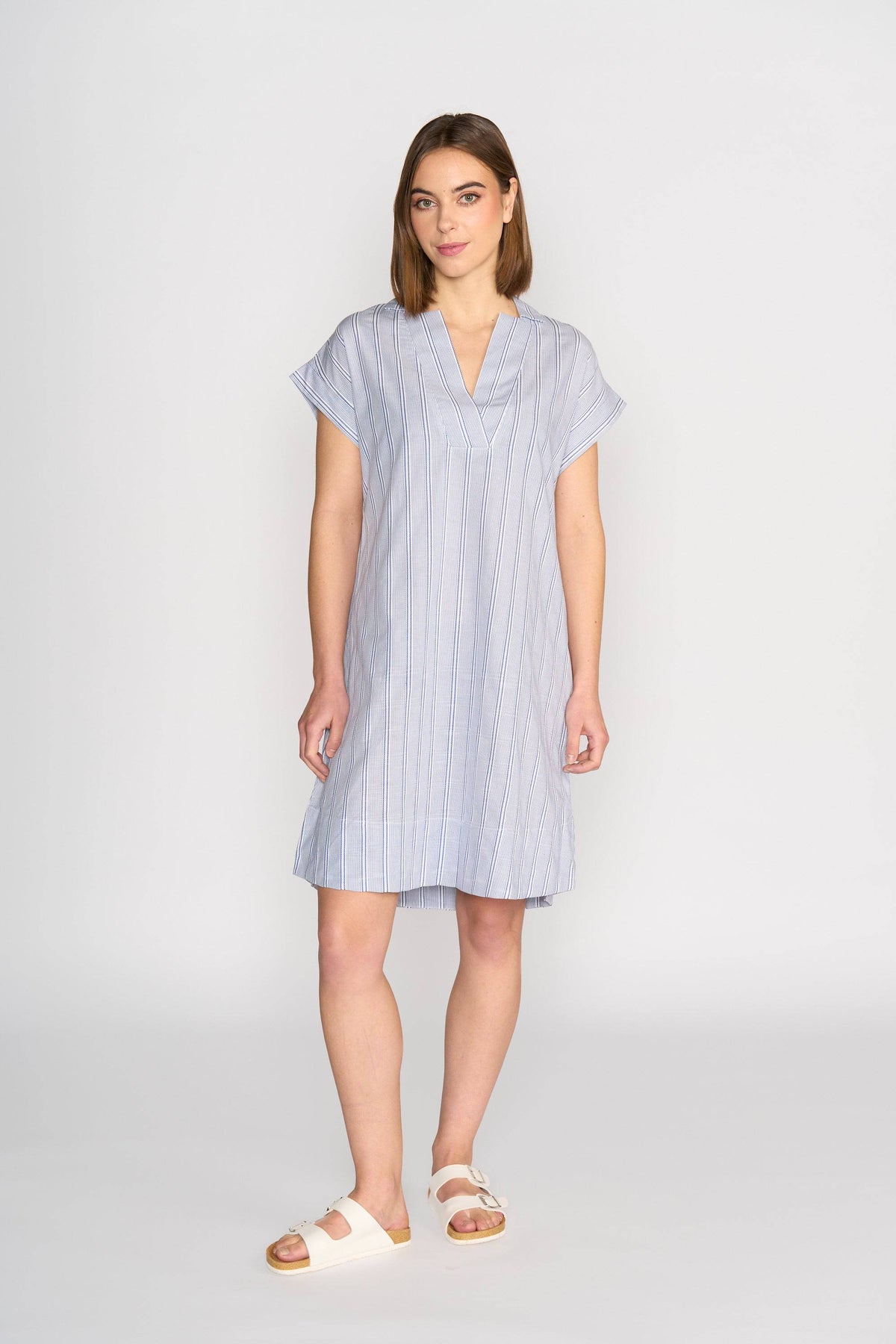 Balloon Dress - Blue Stripe (test for refund 3) – Vassalli
